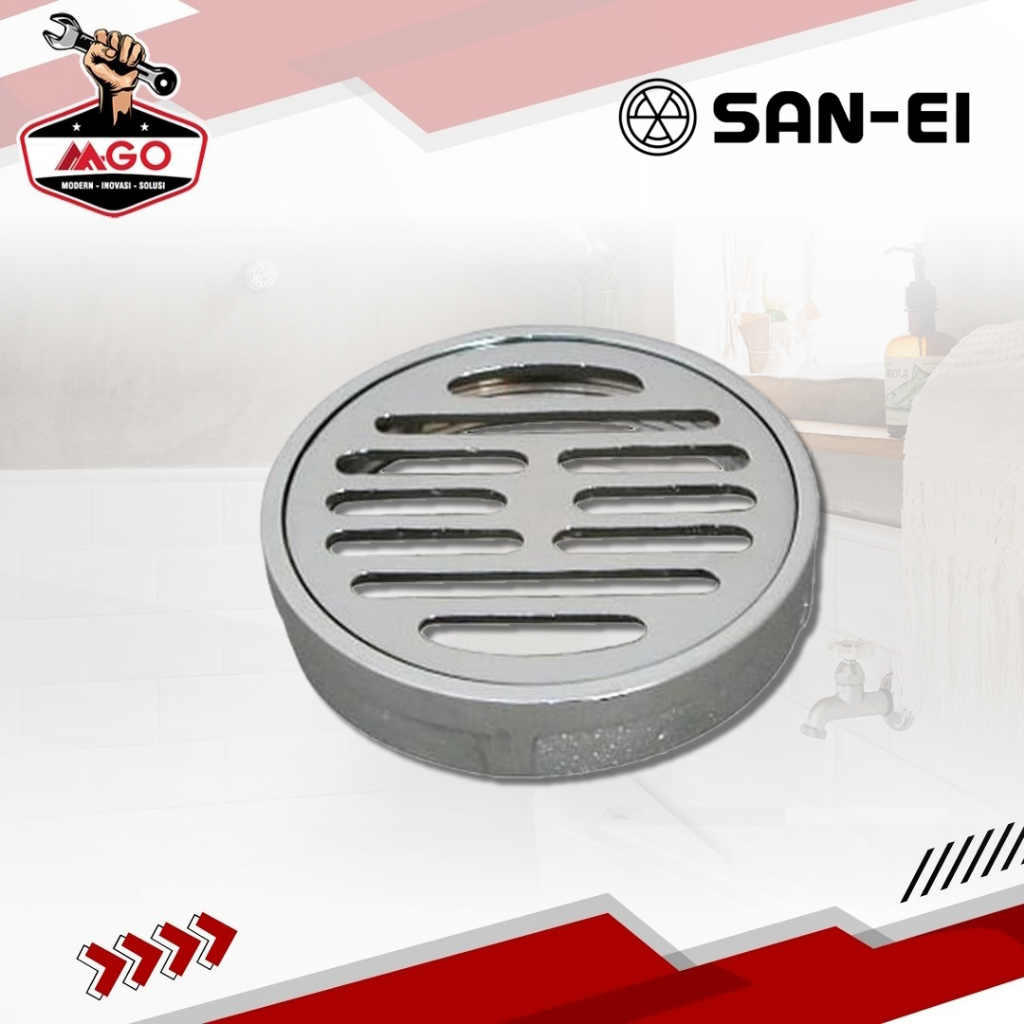 Jual Floor Strainer Drain Saringan Pembuangan Air 4" Inch SAN-EI HN-43 | Shopee Indonesia