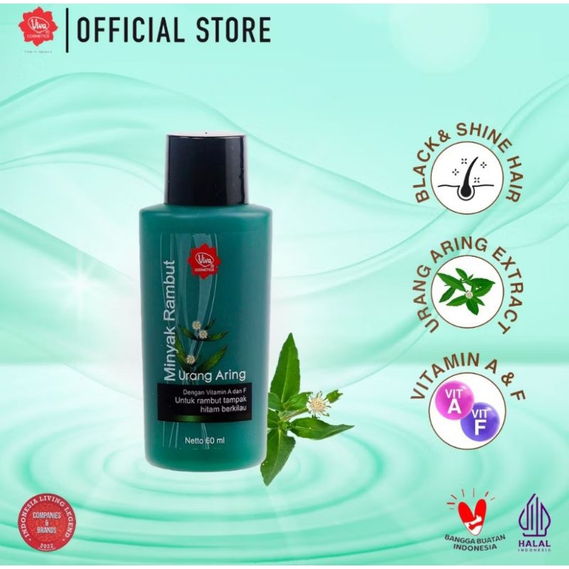 Jual Minyak rambut urang aring viva || mengandung vitamin A 60ml ...