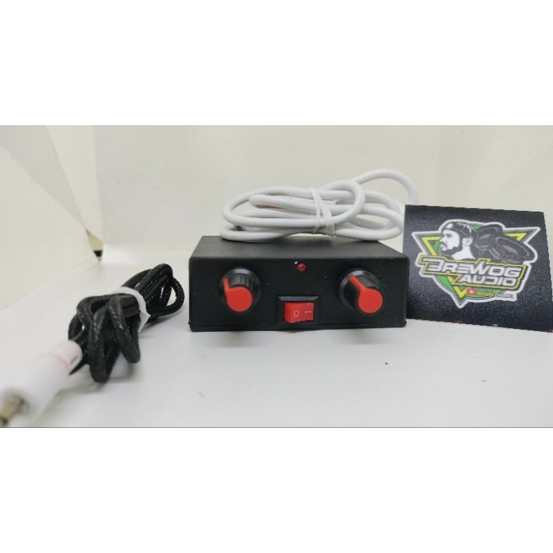 Jual power ampli mini 2 potensio on off + input aux (free kabel aux ...