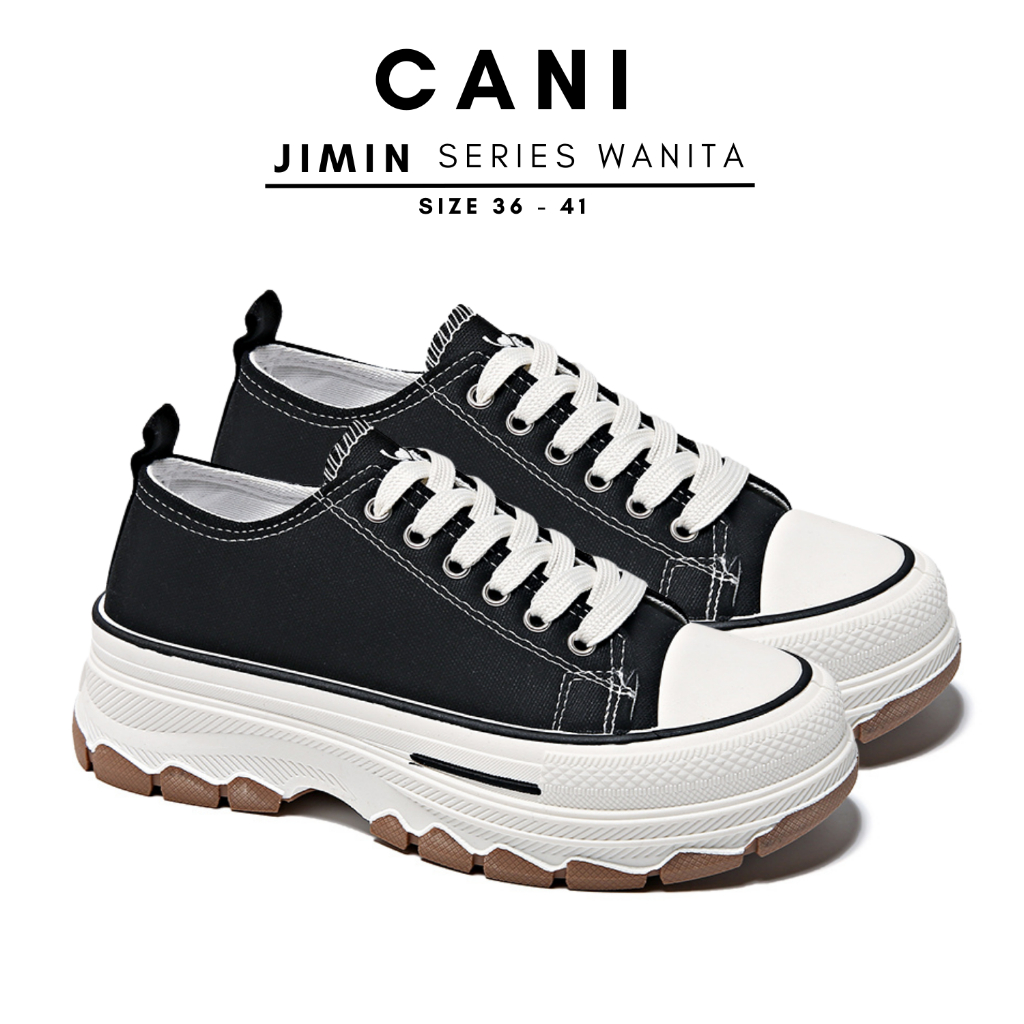 Jual CANI CANI Jimin Sneakers Kanvas Platfrom Sepatu Sekolah Wanita ...