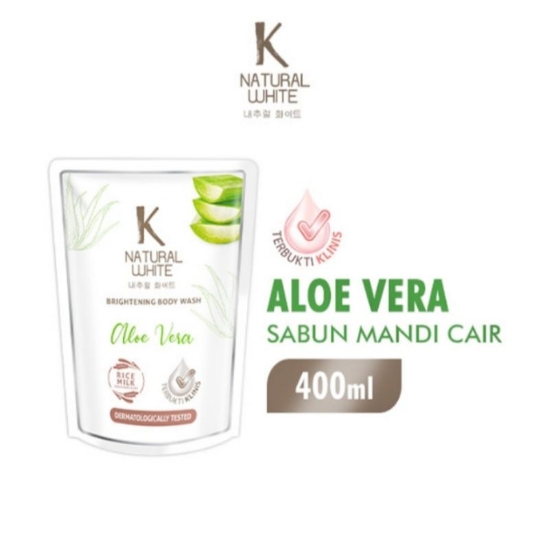 Jual K Natural White Aloe Vera / Jeju lemon Sabun Mandi Cair 400ml ...