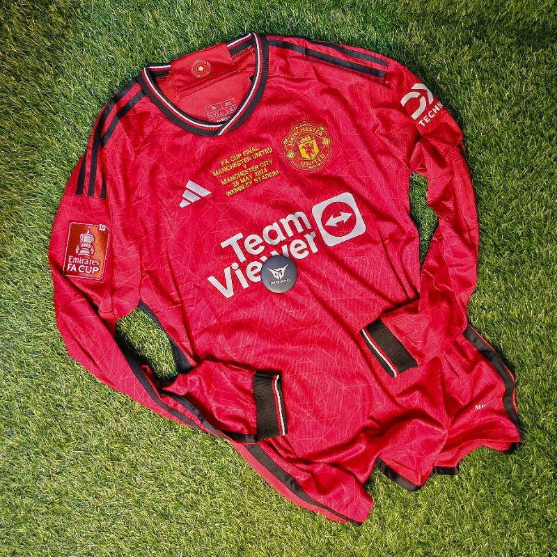 Jual jersey mu home final FA lengan panjang | Shopee Indonesia