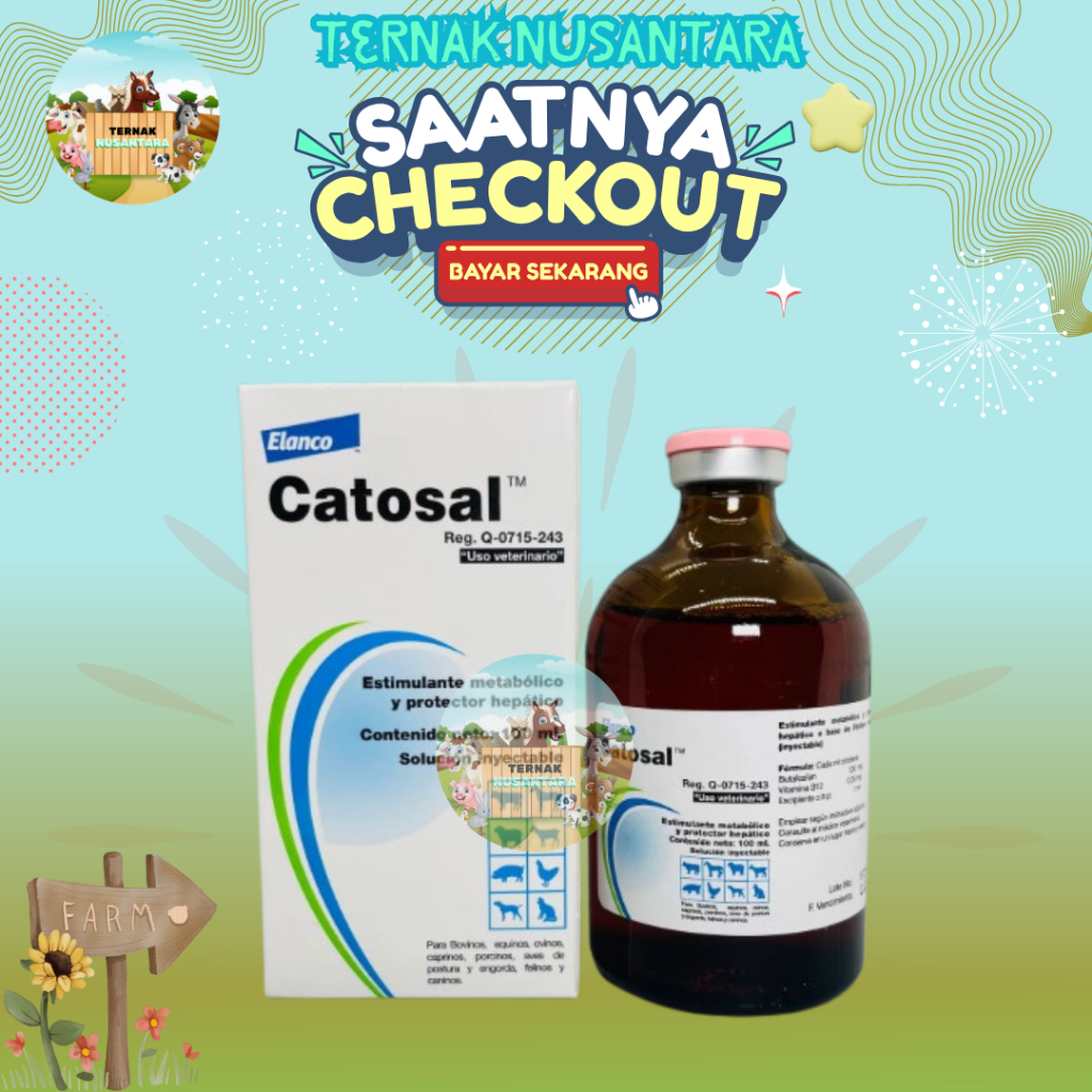Jual CATOSAL 100 ml Elanco - Penguat Metabolisme Stamina Hewan B12 ...