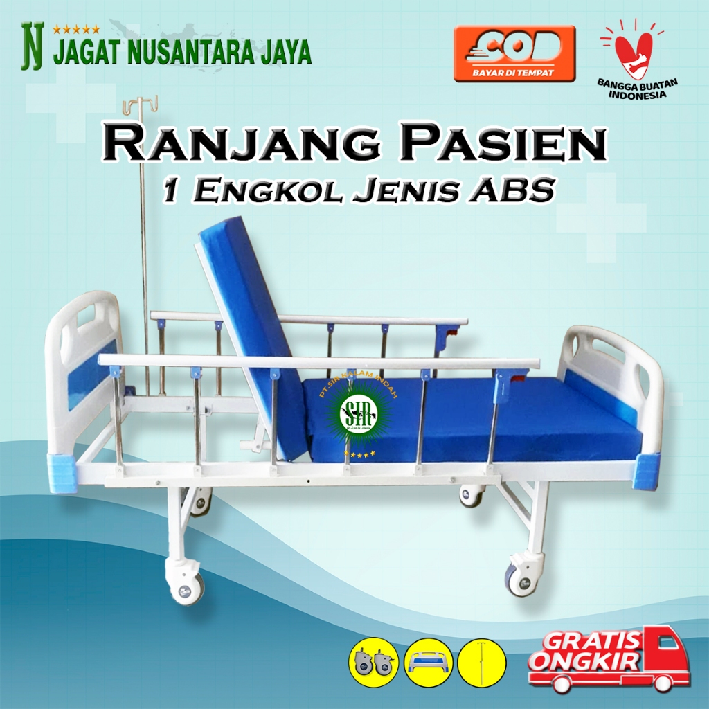 Jual LUNALIFE DISTRIBUTOR BED PASIEN 1 CRANK BAHAN ABS LUNA LIFE IZIN ...