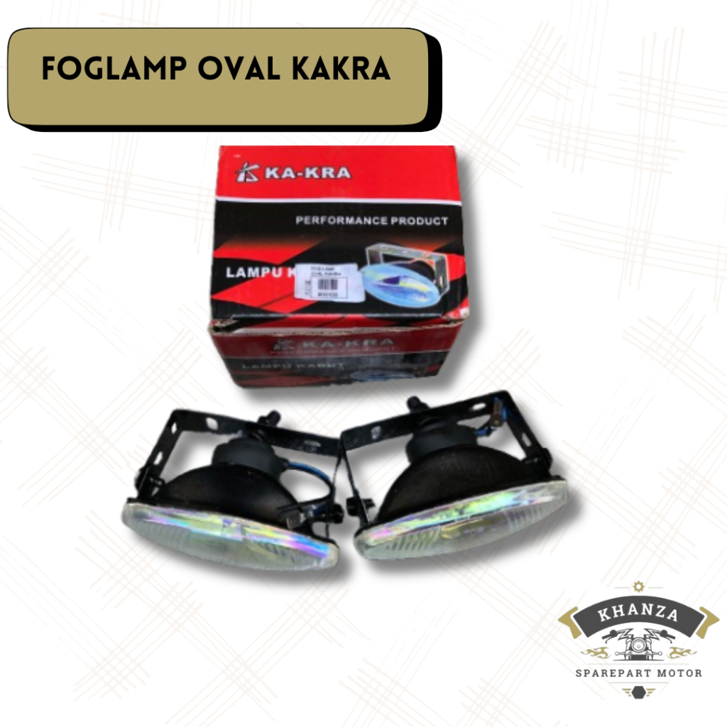 Jual LAMPU KABUT FOG LAMP OVAL KAKRA LAMPU DEPAN BENTUK OVAL MERK KAKRA ...