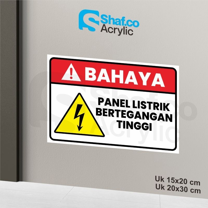 Jual STICKER PANEL LISTRIK BERTEGANGAN TINGGI // STIKER // RAMBU-RAMBU ...