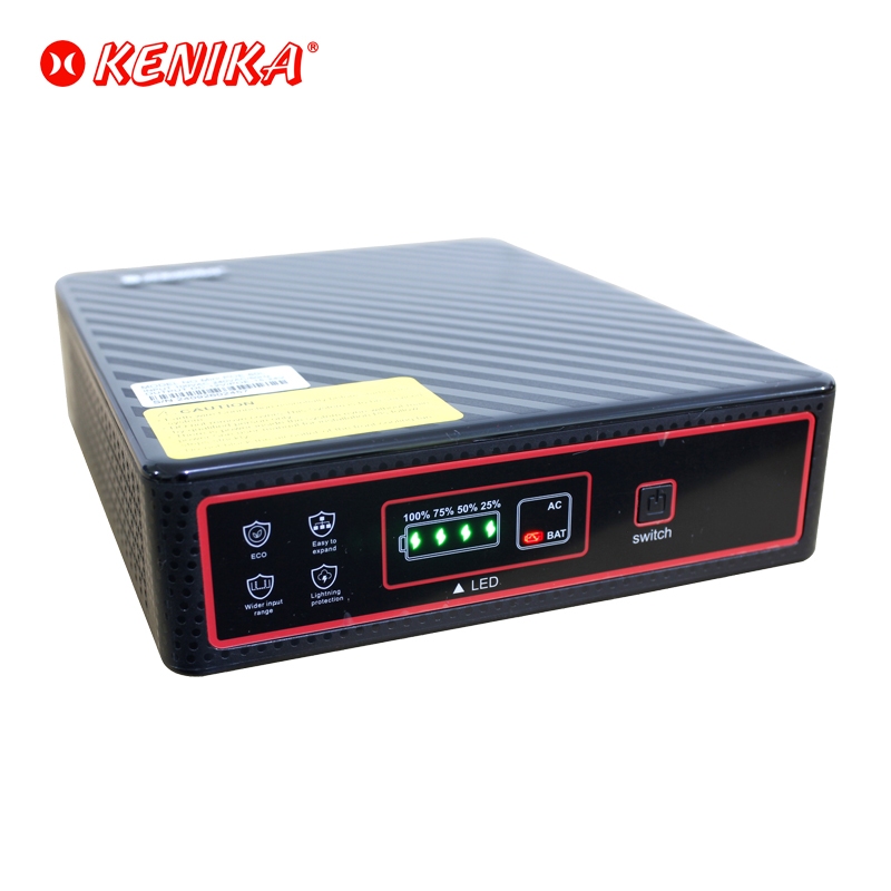 Jual Kenika Mini UPS DC 60W With Port POE-60L 4000mAh*4pcs LiFePO4 ...