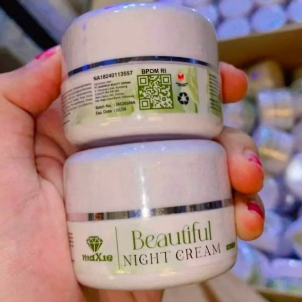 Jual [BPOM] Beautiful Night Cream Maxie - Cream Flek Terbaru, Glowing ...
