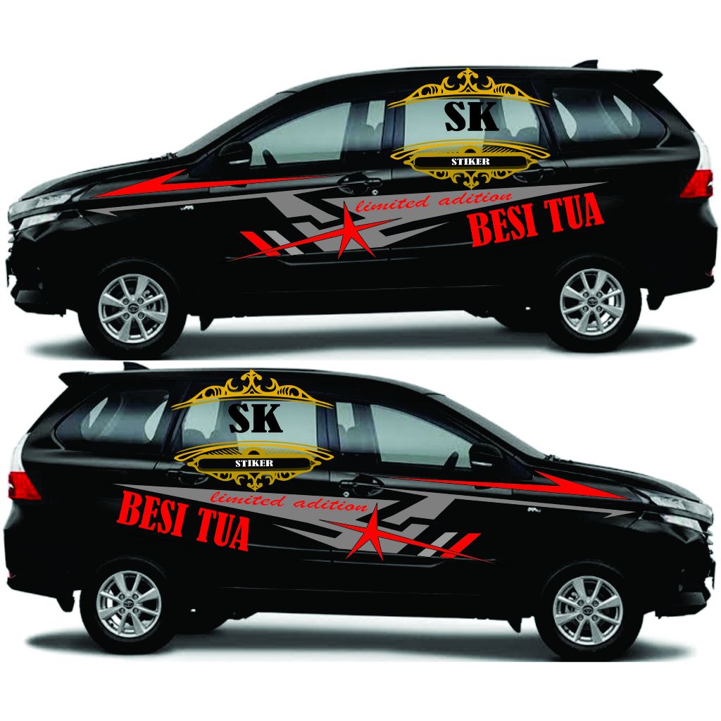 Jual cutting stiker corak terbaru cutting stiker mobil avanza ,xenia ...