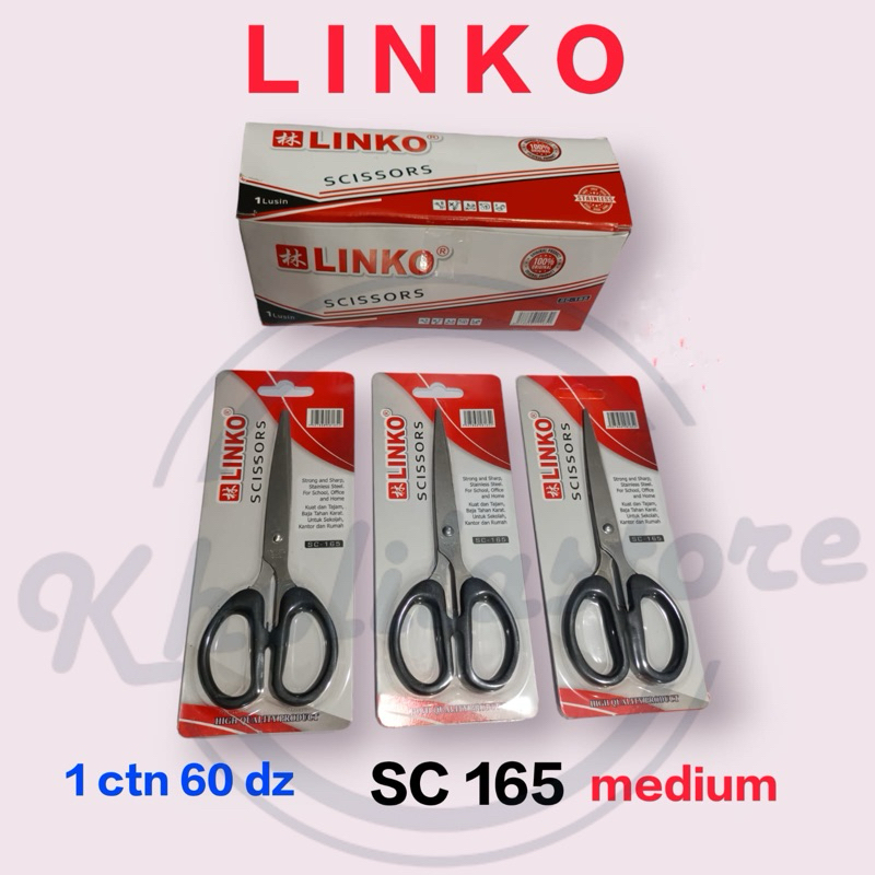 Jual (12 pcs) Gunting Tanggung Box Linko SC-165 | Shopee Indonesia