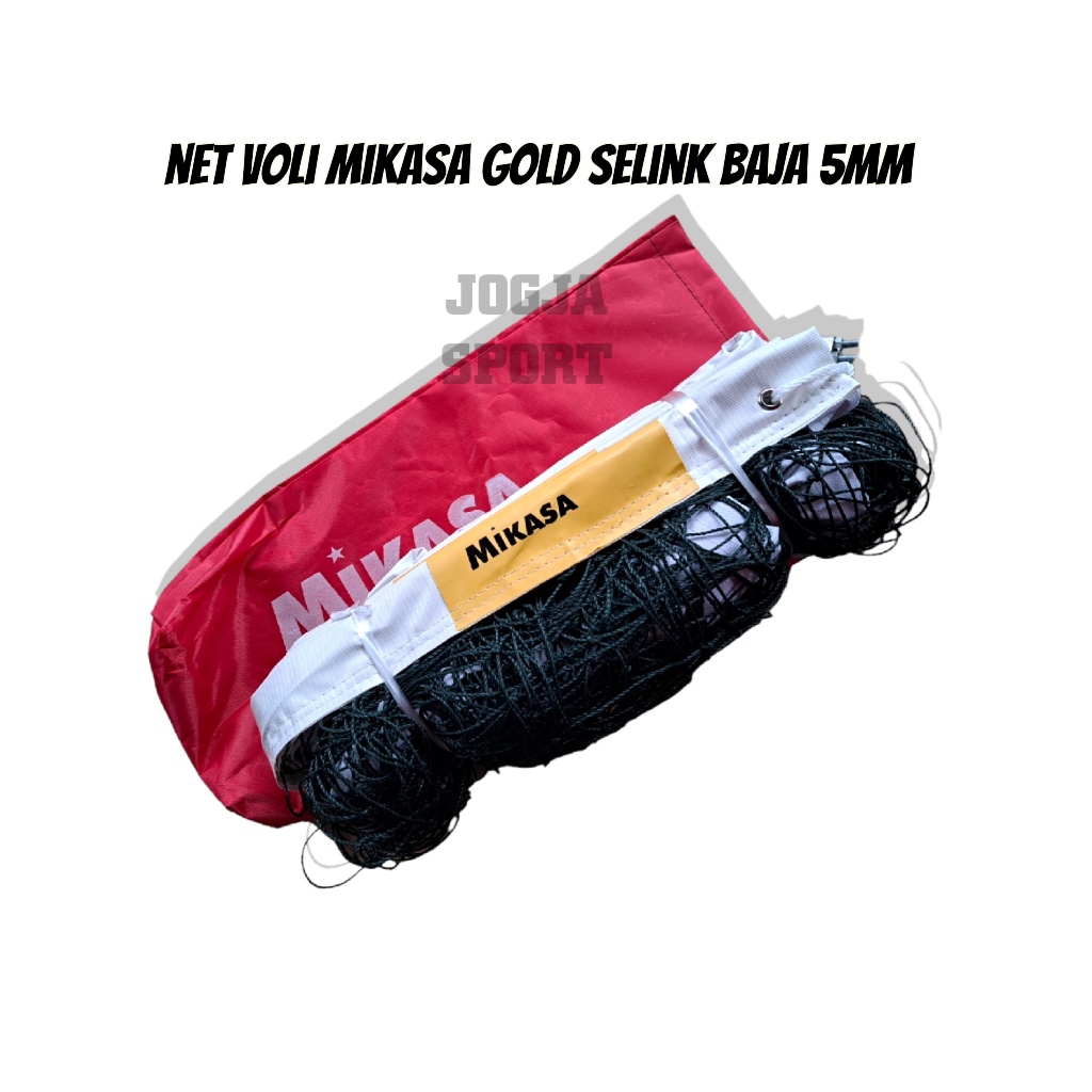 Jual NET VOLI VOLLEY VOLY VOLLY PREMIUM GOLD SELINK BAJA 5MM | Shopee ...