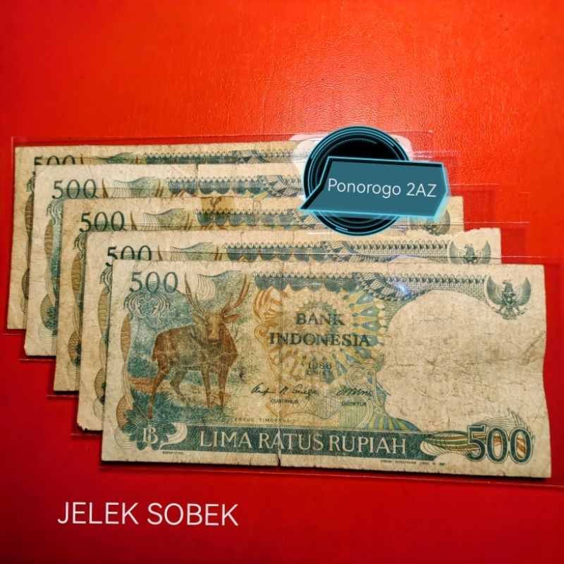 Jual 500 rupiah tahun 1988 seri kijang rusa jelek ASLI | Shopee Indonesia