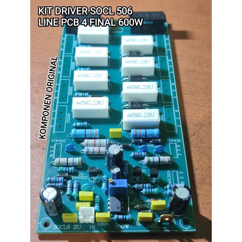 Jual KIT POWER DRIVER SOCL 506 4 LINE FINAL 600W 2U KOMPONEN ORIGINAL ...