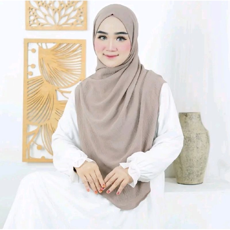Jual Jisoo Instan Hijab Bergo Daily Softpad Size L | Shopee Indonesia