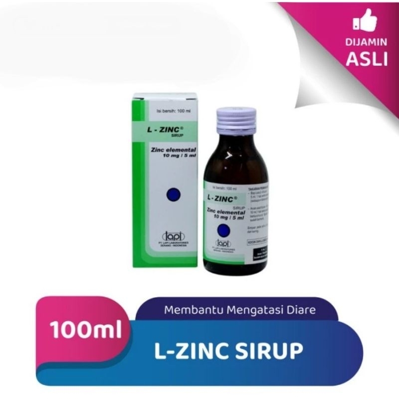 Jual L-Zinc Sirup 10 mg/5 ml | Shopee Indonesia