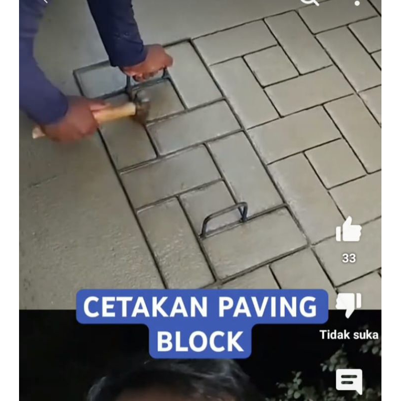 Jual cetakan paving blok motiv. cetakan paving besi. cetakan motiv paving. cetakan bahan besi ...