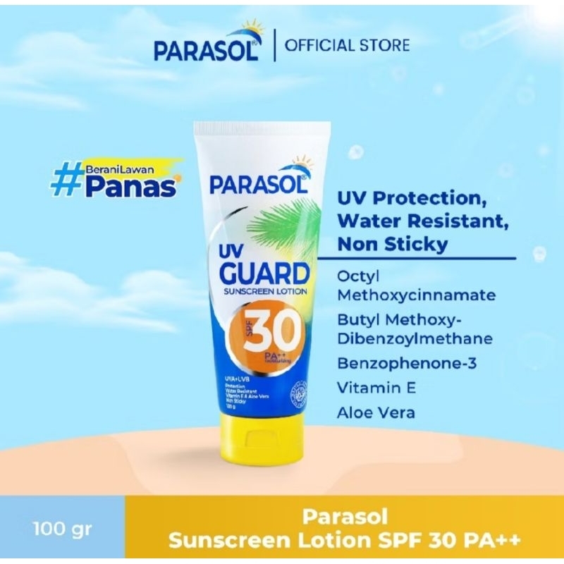 Jual parasol uv guard sunscreen lotion spf 30 PA+++ | Shopee Indonesia