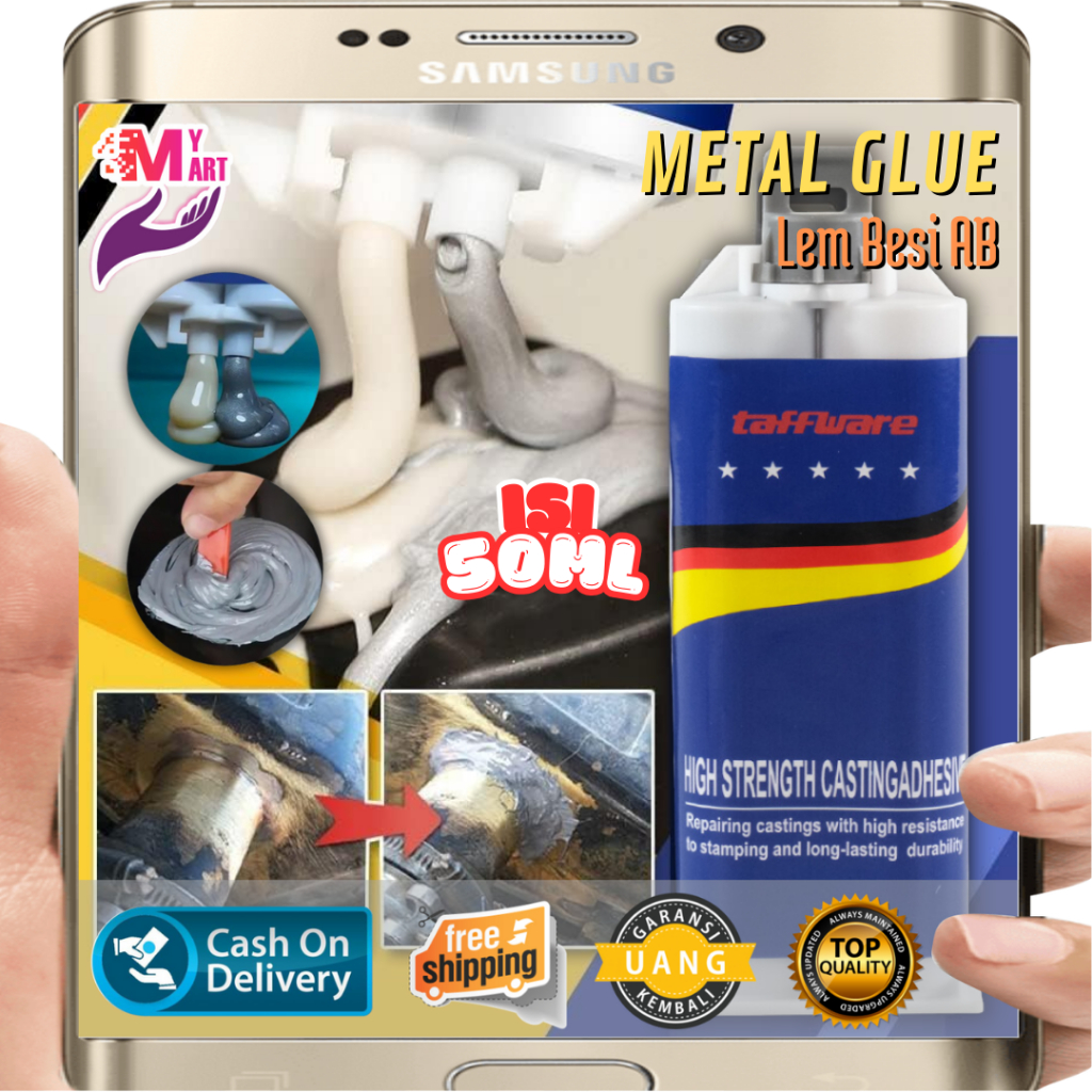 Jual Lem Besi AB Tahan Panas 50ml - Lem Logam AB Anti Panas 50ml - Glue ...