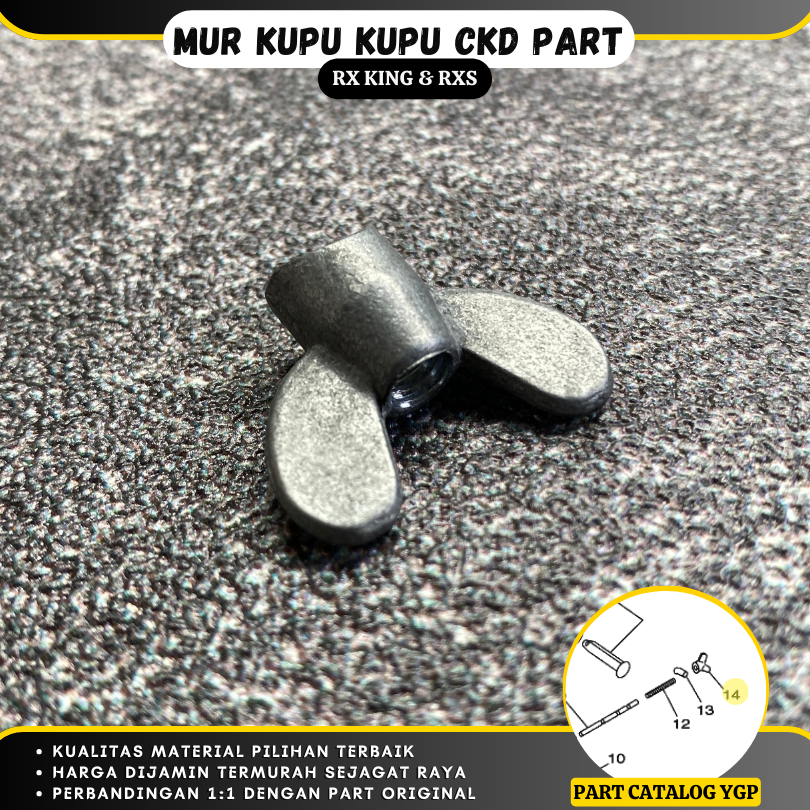 Jual Mur Kupu Kupu Kawat Tiang Gantar Rem UNIVERSAL MOTOR King RXS RXZ ...