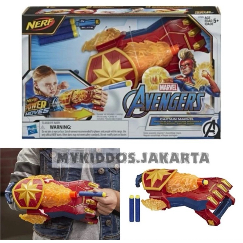 Jual Nerf Marvel Avengers : Captain Marvel Photon Blast Playset ...