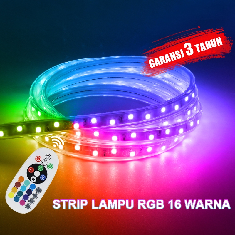 Jual Strip lampu LED ruangan, variabel 16 warna mengalahkan lampu ...