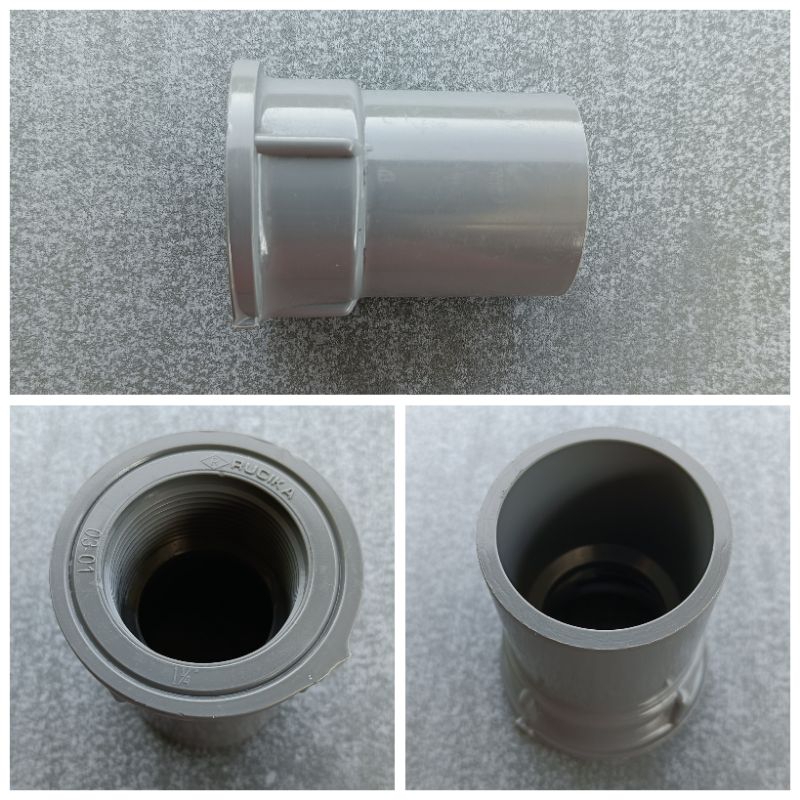 Jual SDD 1 1/4" Inch Sock Drat Dalam Rucika AW Sambungan Pipa PVC ...