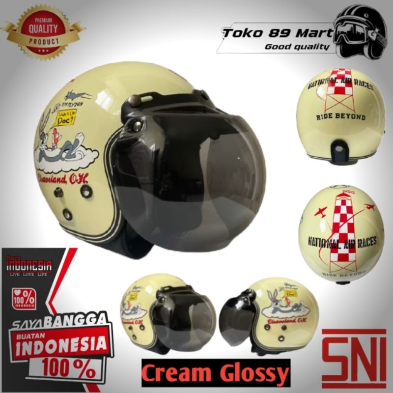 Jual HELM BOGO BIVI RETRO MOTIF MICKEY MOUSE-CG MM | Shopee Indonesia