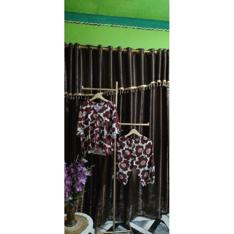 Jual one set Ruffle piyama hits celana pendek | Shopee Indonesia