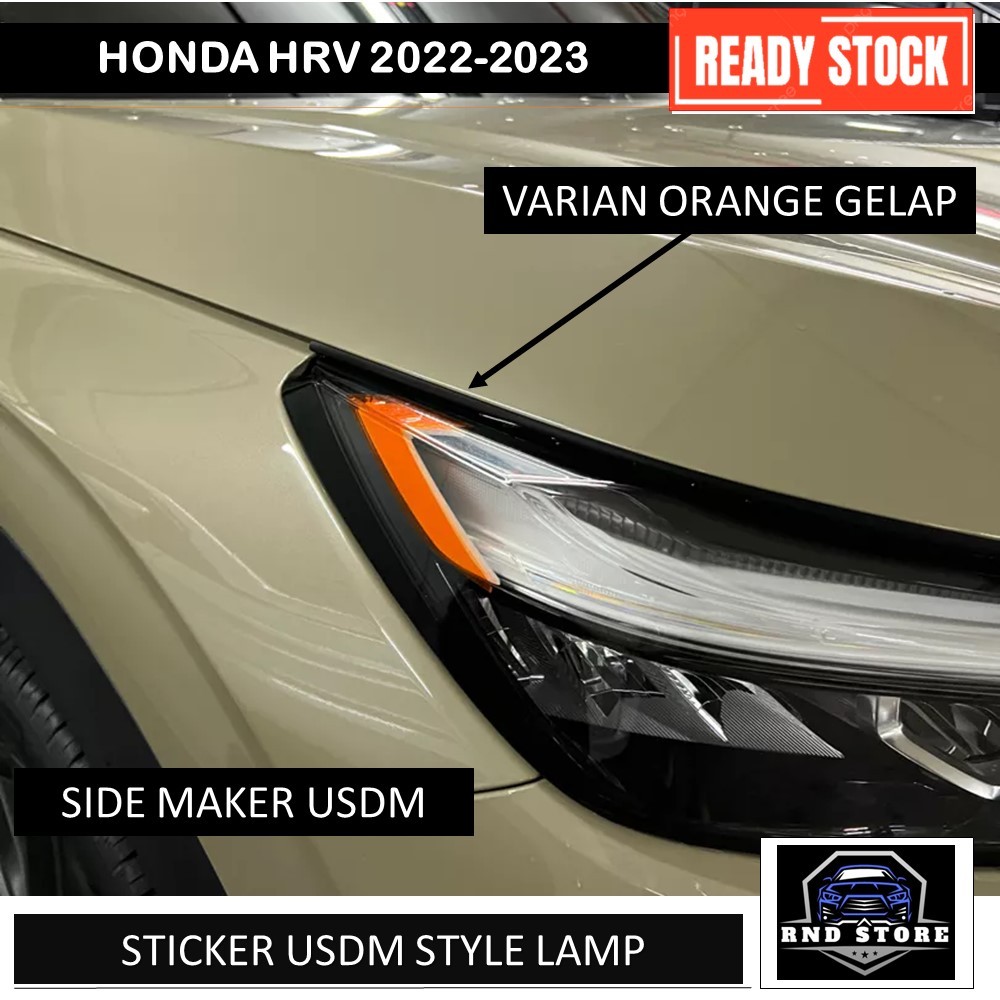 Jual RND312- STICKER Honda HRV 2022-2023, Sticker Side Marker Orange ...