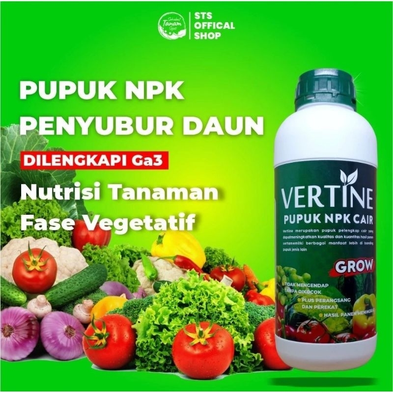 Jual Vertine Grow Pupuk NPK Cair Terlaris 1 Liter Original | Shopee Indonesia