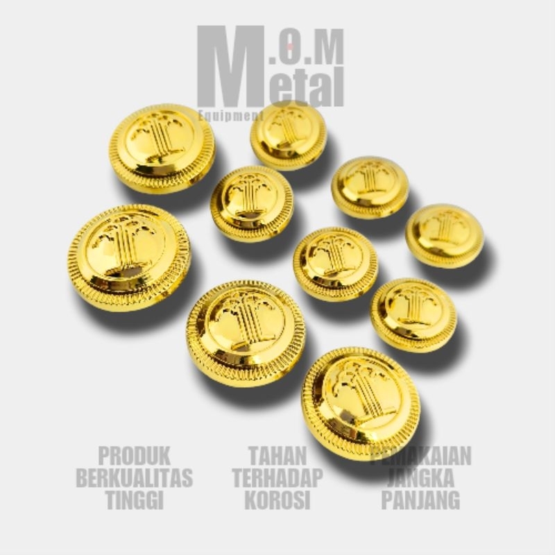 Jual Kancing PDU KUMHAM / Kancing PDU TNI / Kancing Dinas / Kancing TNI ...