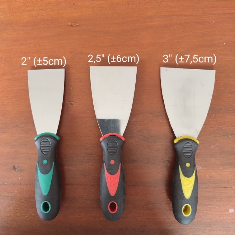 Jual Kapi Kape stainless gagang karet 2 3 2,5 inch scraper skraper ...