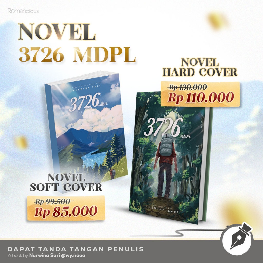 Jual Novel 3726 MDPL - Nurwina Sari | Shopee Indonesia