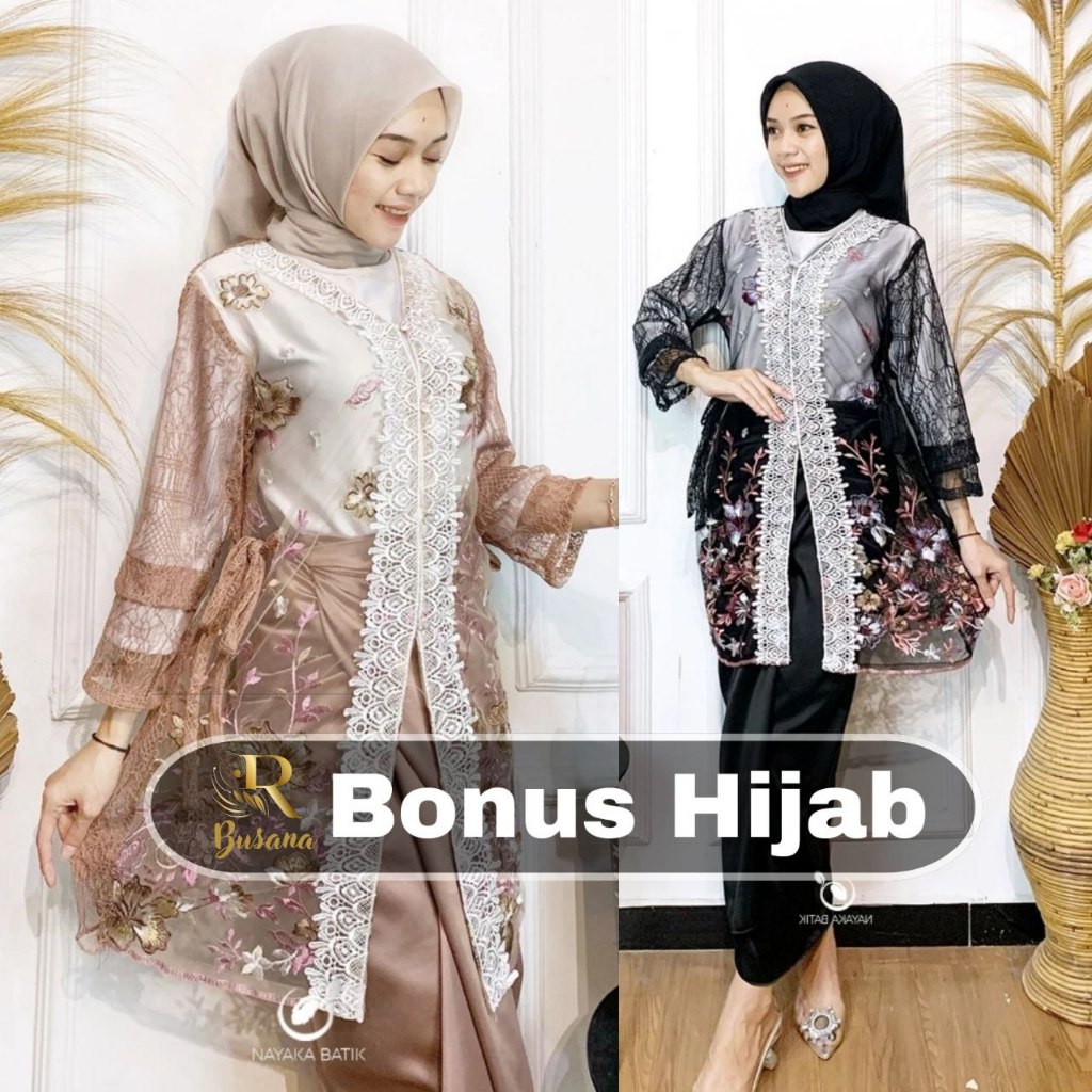 Jual New Arrival One Set Maiza Inner Outer Rok lilit Bahan Tille ...