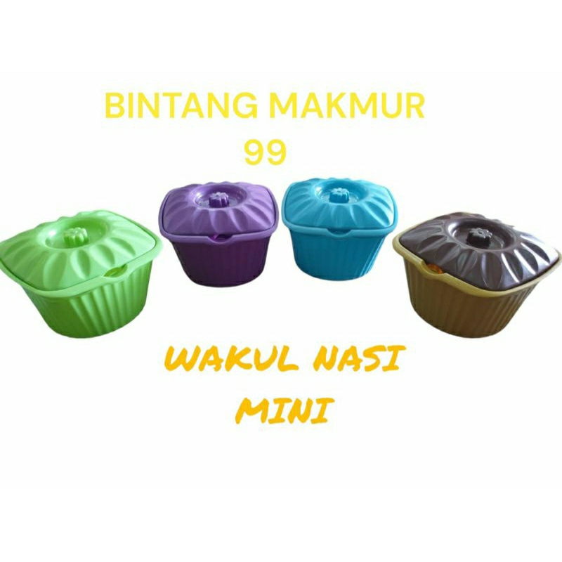 Jual BAKUL KECIL SANGKU PIKNIK LEBARAN WAKUL NASI MINI TERMASUK CENTONG ...