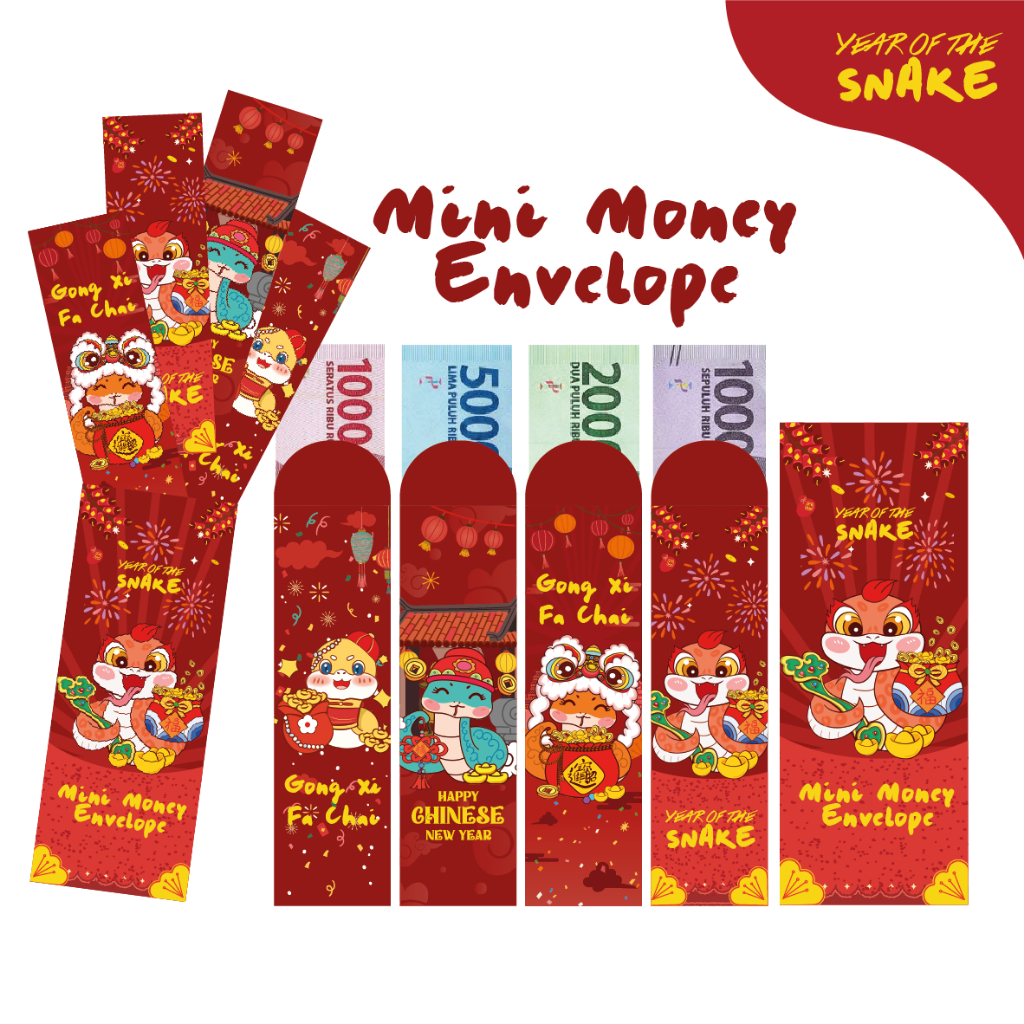 Jual Angpao Mini 12 pcs Money Envelope GAMES ANGPAO KOCOK tahun ULAR ...