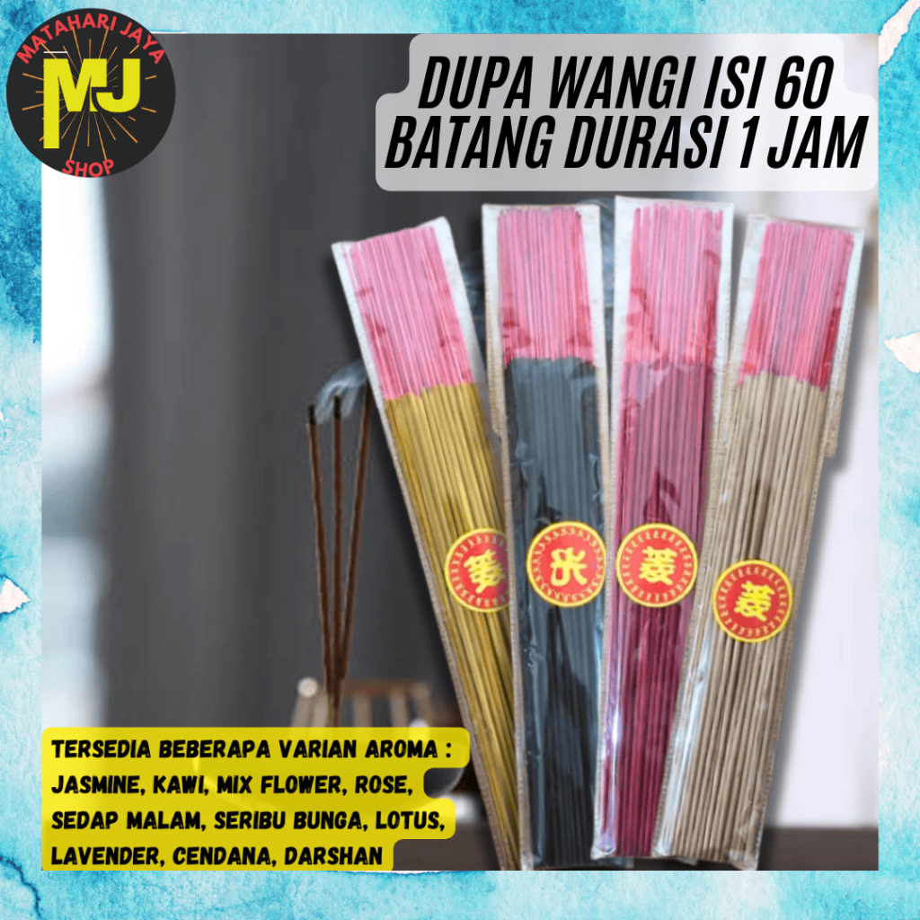 Jual MJ Hio Dupa Sembahyang Wangi / Dupa 60 Batang Cendana Rose Darshan ...