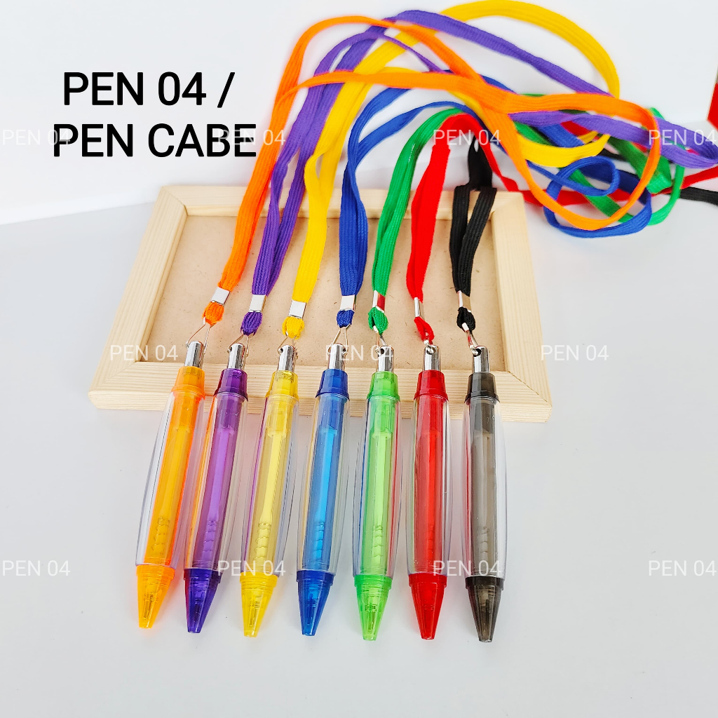 Jual Pen 04 / Pulpen Cabe / Pen Cabe Plastik / Pen Tali / Pulpen ...