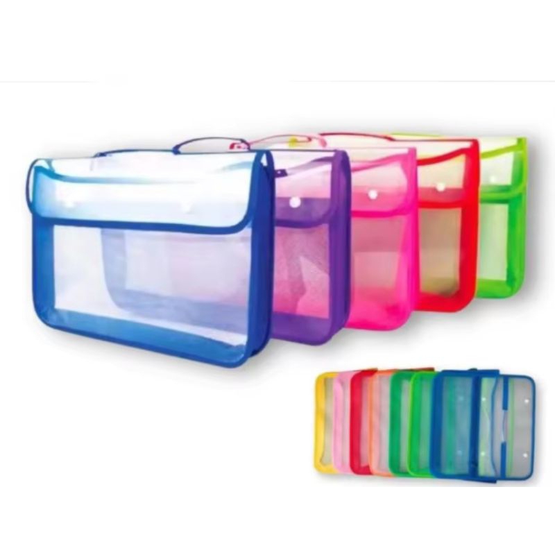 Jual Map Zipper Kancing/ Tas Sekolah/ School Bag/ Tas Document/ Map F4 ...