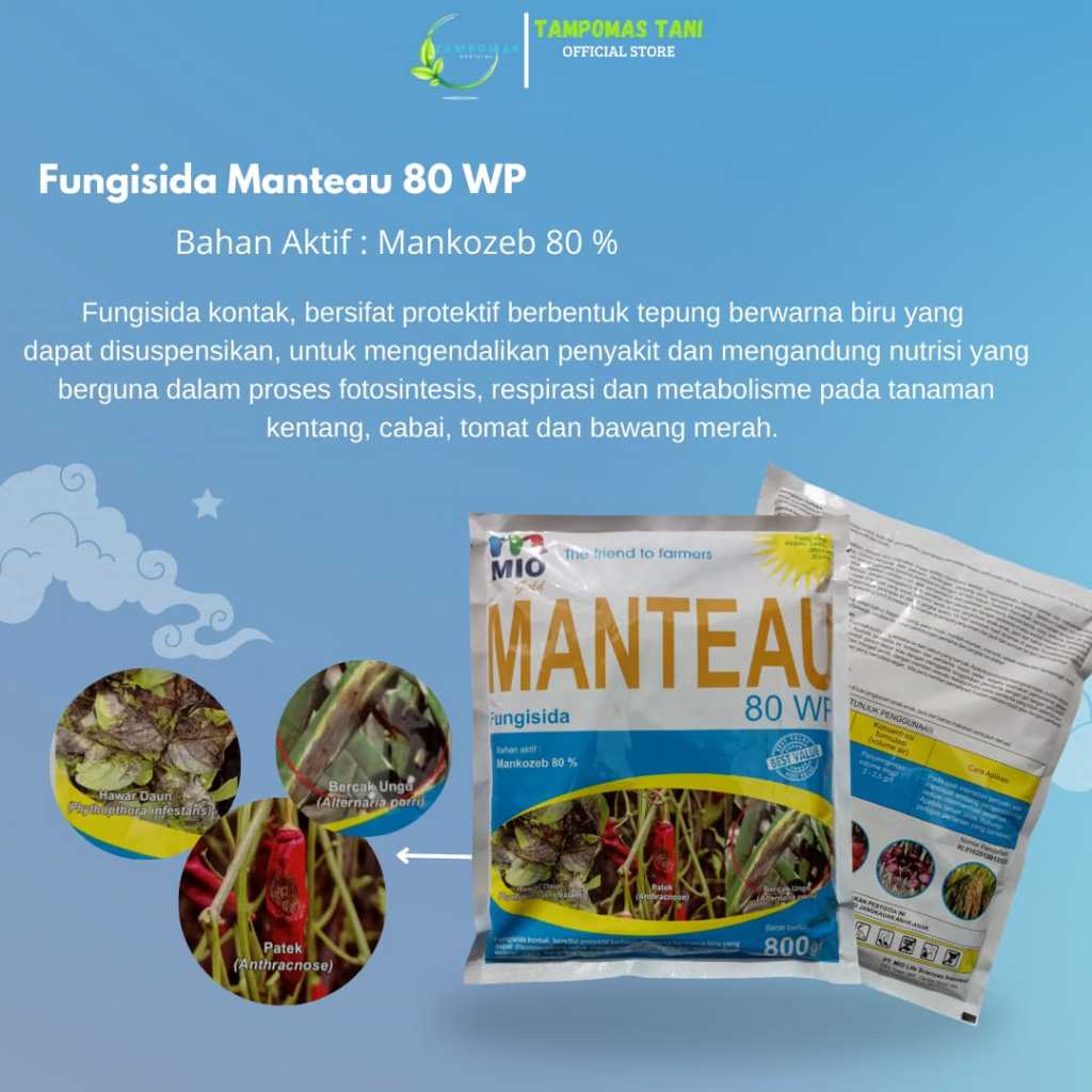 Jual RB Fungisida Manteau 80wp 800gr | Shopee Indonesia