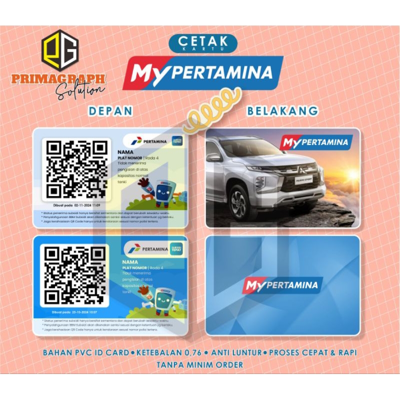 Jual Kartu My pertamina/ barcode pertamina#LANGSUNG JADI | Shopee Indonesia