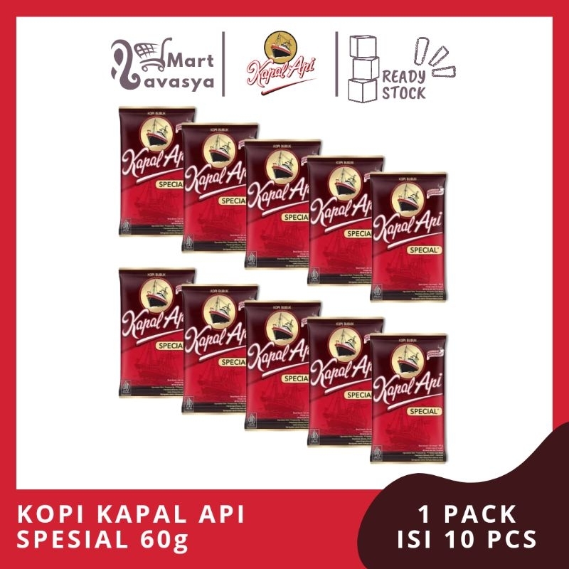 Jual KOPI KAPAL API SPESIAL MERAH 65/60g - 1 PACK ISI 10 PCS - KOTA ...
