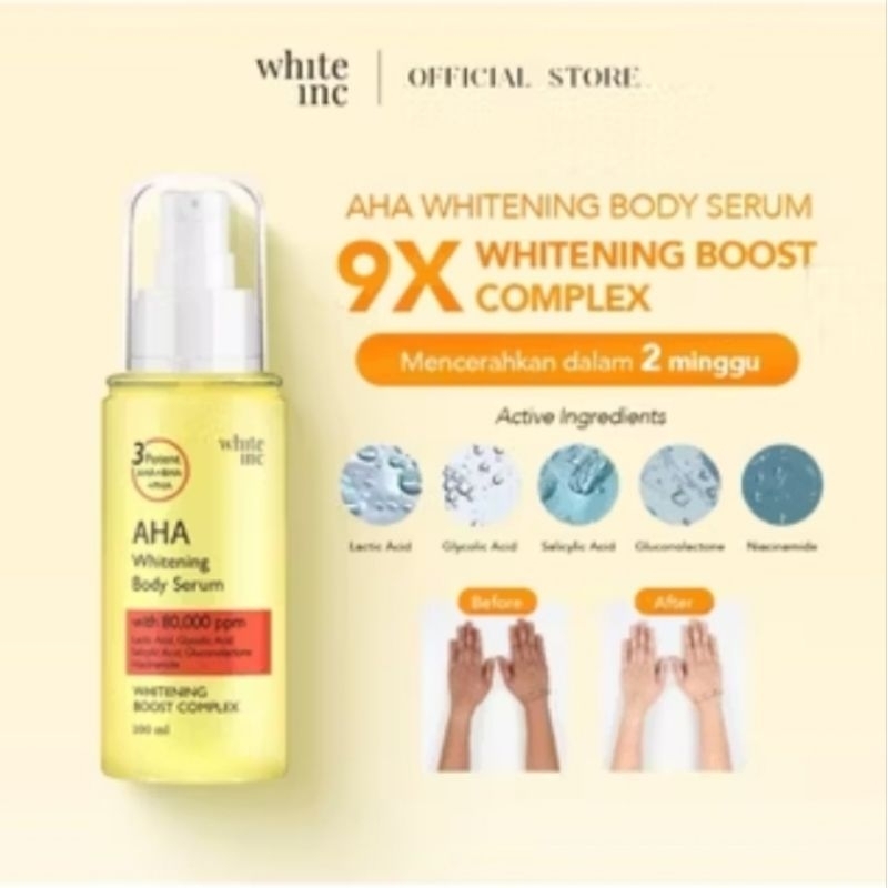 Jual AHA WAHITENING BODY SERUM White Inc AHA Whitening Body Serum 9X ...