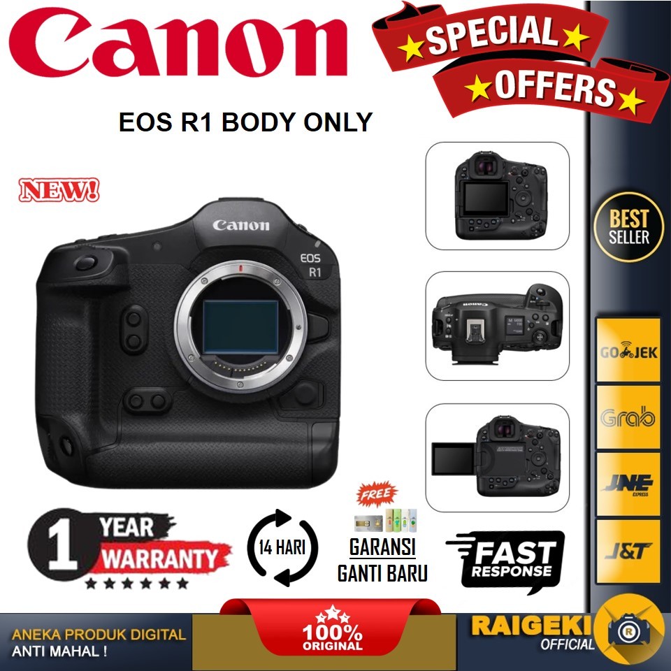 Jual Canon EOS R1 Body Only Mirrorless Camera Canon EOS R 1 GARANSI ...