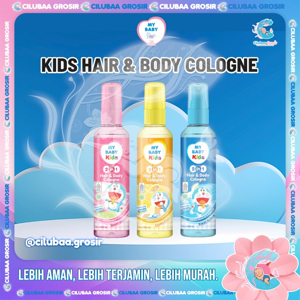 Jual MY BABY Kids Hair & Body Cologne 100ml || My Baby Kids 2in1 Parfum ...