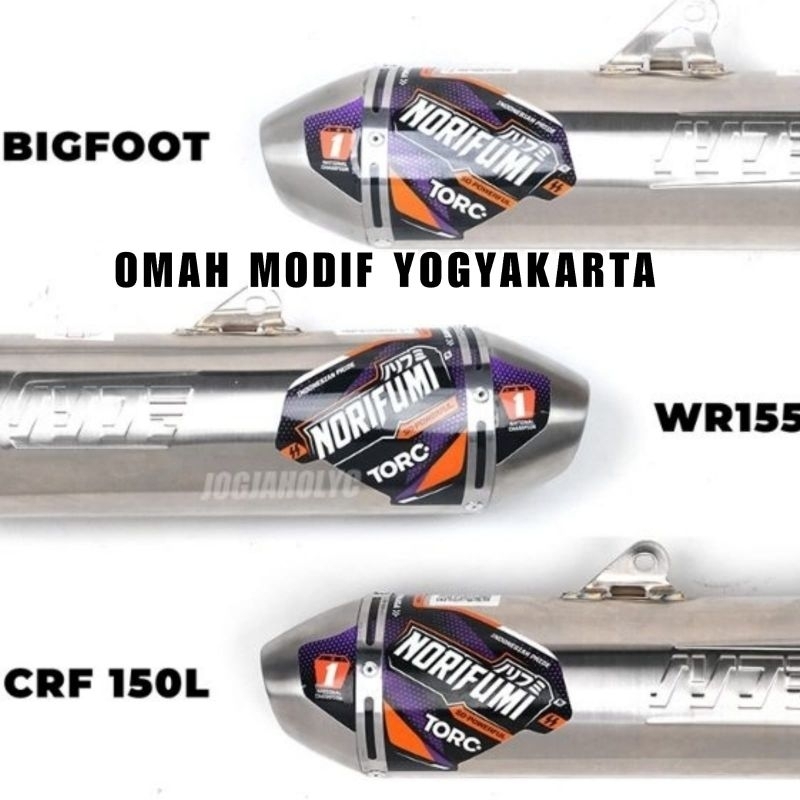 Jual Knalpot Norifumi TORC CRF 150 L KLX BF DT WR 155 full stainless ...