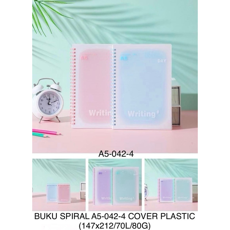 Jual BUKU SPIRAL A5 PVC Viral NOTEBOOK SPIRAL TALI 70 lembar | Shopee Indonesia
