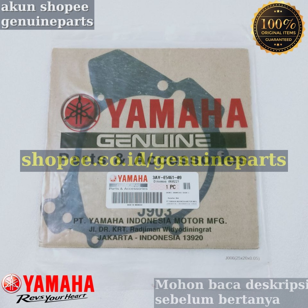 Jual PERPAK PAKING PACKING GASKET BLOK BAK MAGNET KIRI YAMAHA ALFA ASLI ORIGINAL YAMAHA | Shopee ...