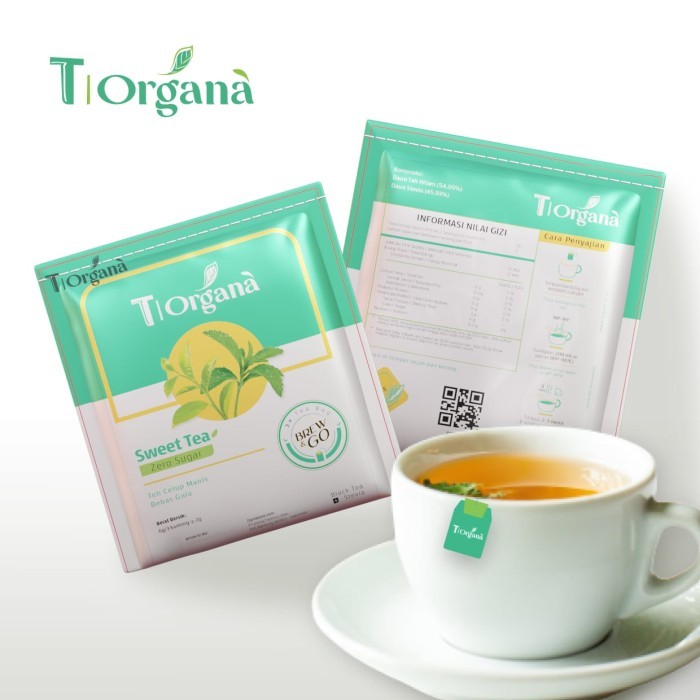 Jual Teh Organa Stevia Teh Manis Tanpa Gula Isi 10 Tbag ASLI | Shopee ...