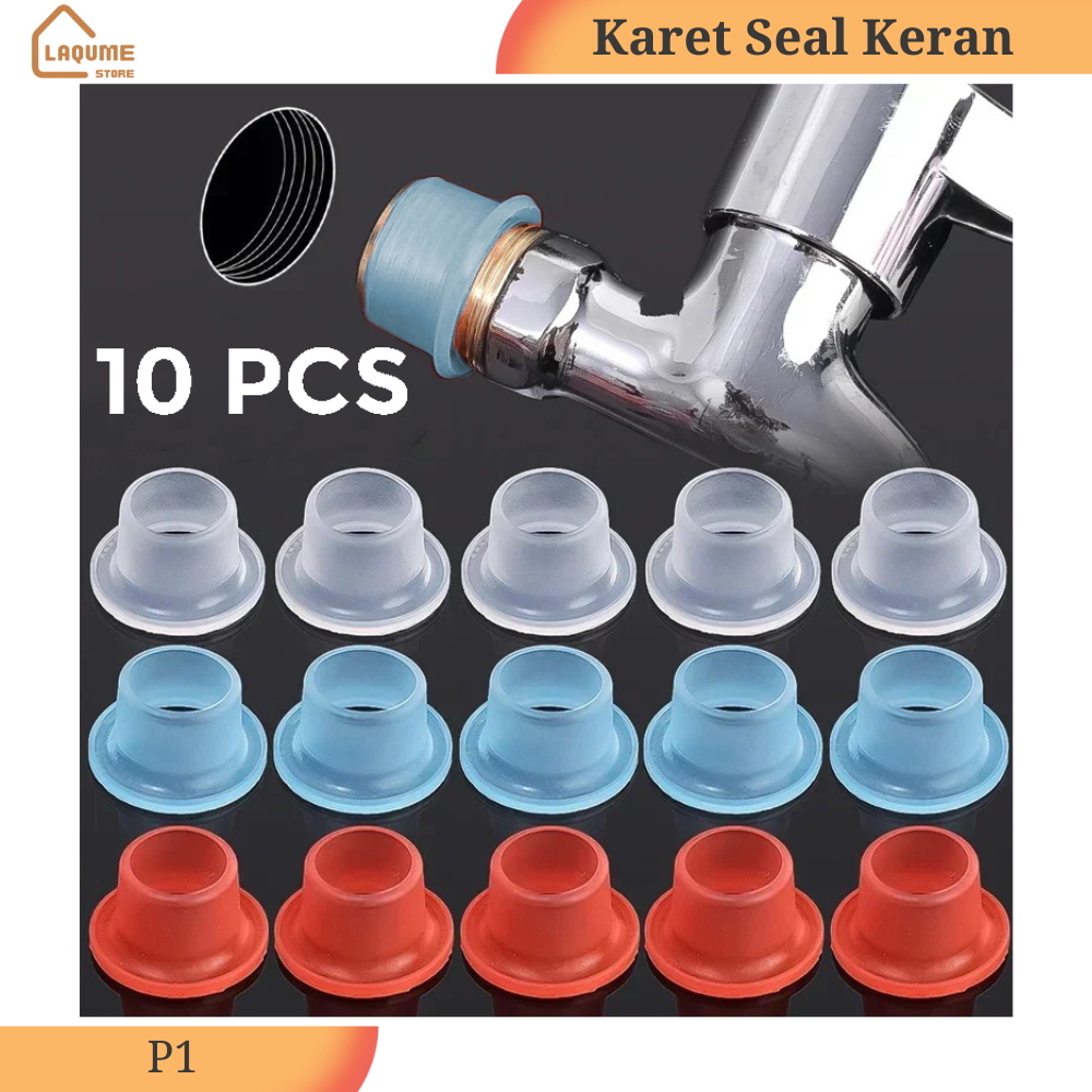 Jual Karet Seal Keran Anti Bocor Gasket Rubber 10 PCS/Rubber Ring Karet Silikon Drat Kran Air ...